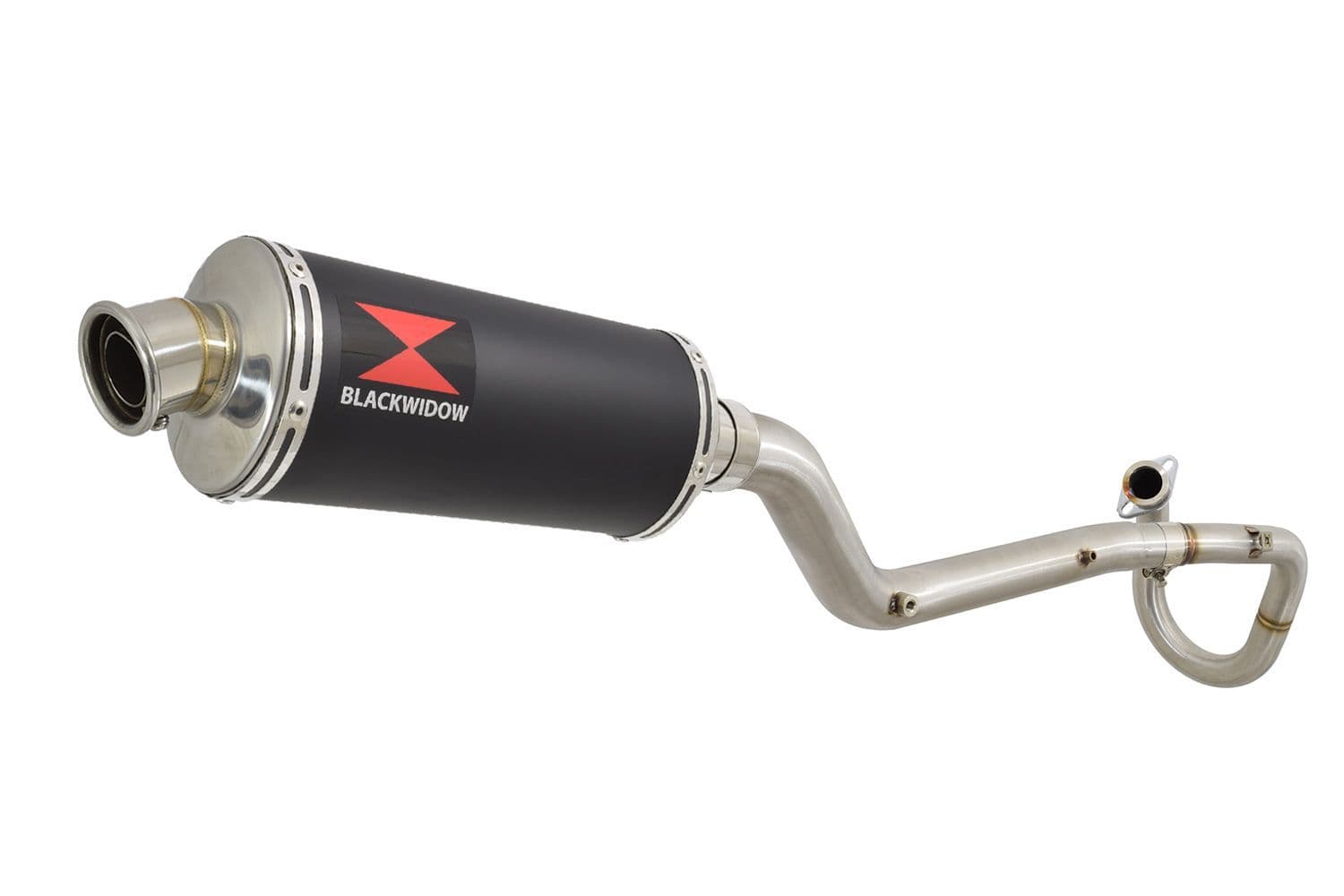 DRZ 400 S / SM Performance Exhaust System 300mm Oval Black Stainless ...