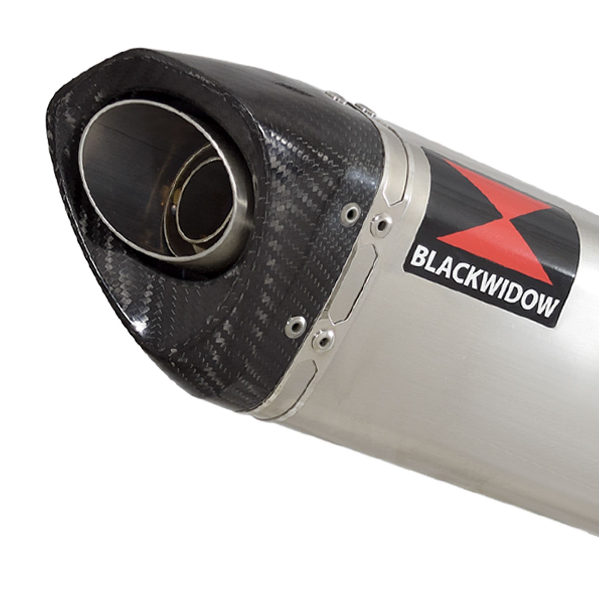 Eliminator 500 Exhaust Silencer 300mm Tri Oval Stainless Carbon Tip