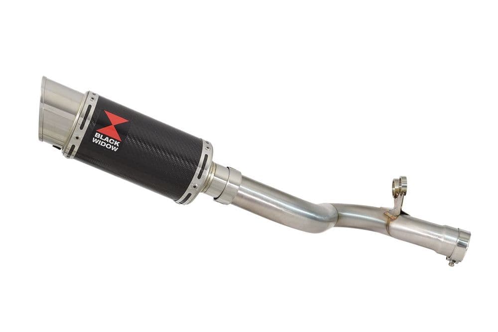 F900XR 2020-2025 De-Cat Performance Exhaust Silencer Kit 200mm Round Carbon