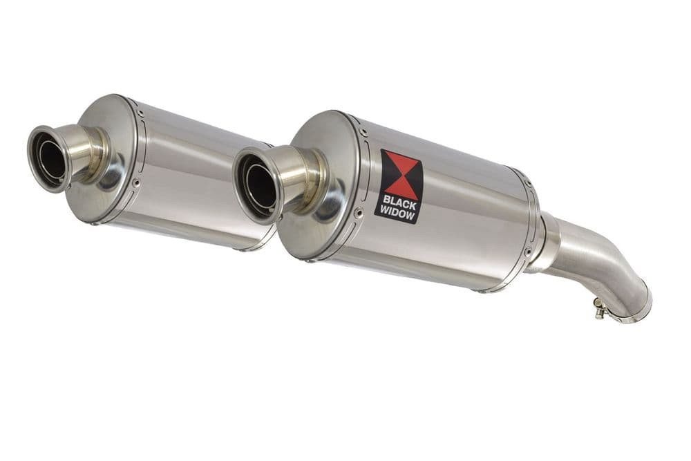 FJR 1300 2001-2005 Exhaust Silencers 230mm Oval Stainless