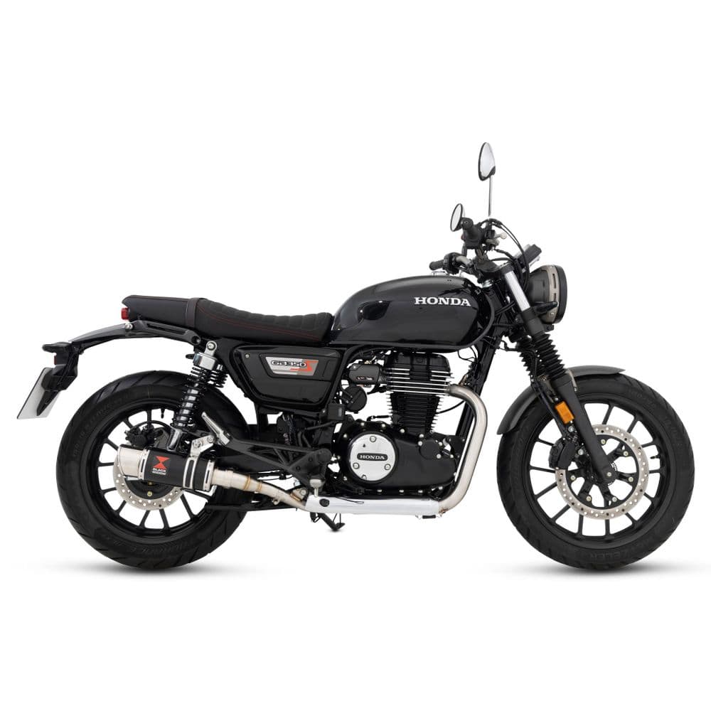 GB 350 S / R / RS 2024 - 2025 Exhaust System 200 mm Round GP Black ...