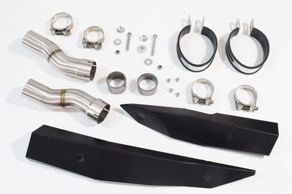 GSX 1300 R HAYABUSA 2021 - 2026 4-2 Link Pipes 200mm Oval Stainless ...