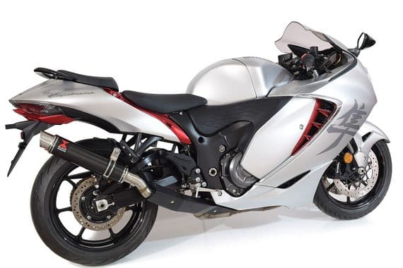 GSX 1300 R HAYABUSA 2021 - 2026 4-2 Link Pipes 350mm GP Round Carbon ...