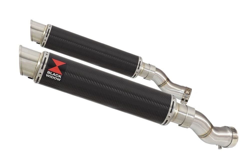 GSX 1300 R HAYABUSA 2021 - 2026 4-2 Link Pipes 350mm GP Round Carbon ...