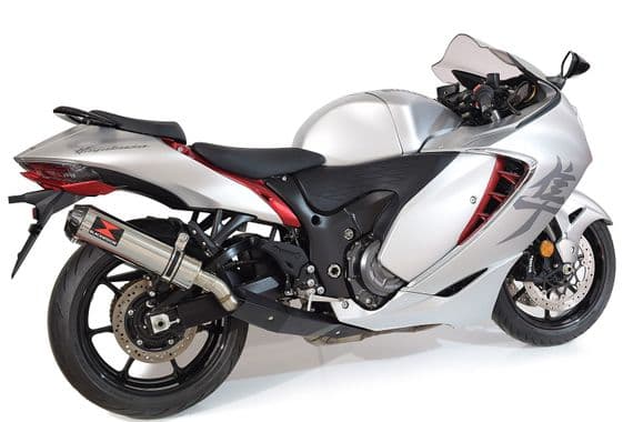 GSX 1300 R HAYABUSA 2021 - 2026 4-2 Link Pipes 370mm Round Stainless ...