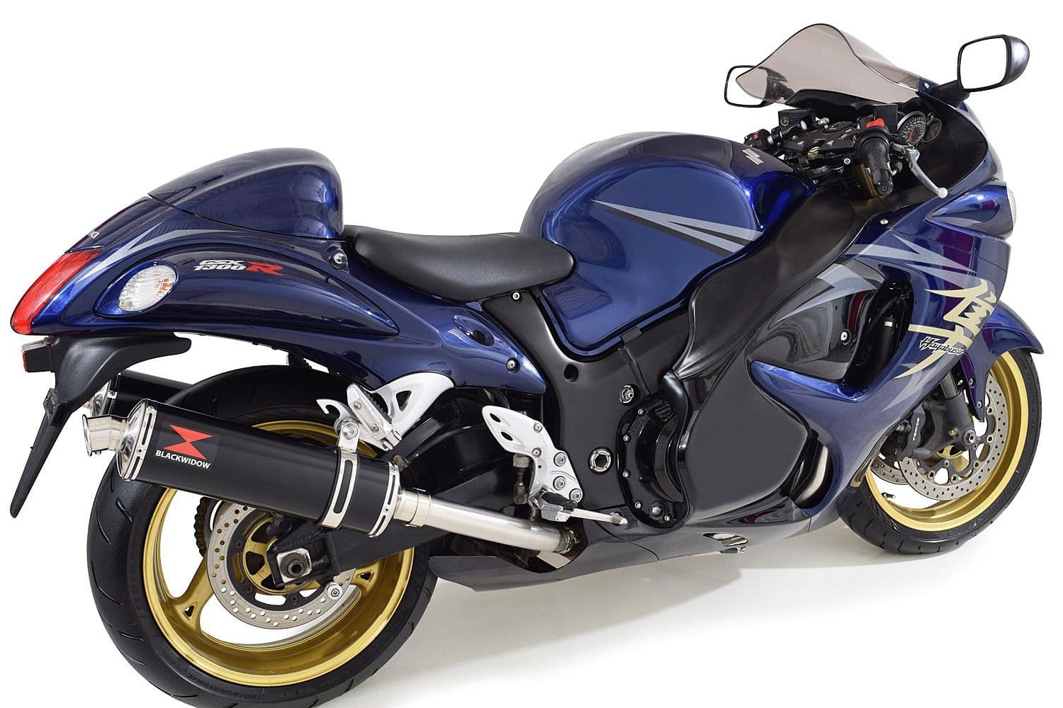 GSX1300R HAYABUSA 08-20 4-2 Race De Cat Exhaust System 400mm Oval Black ...