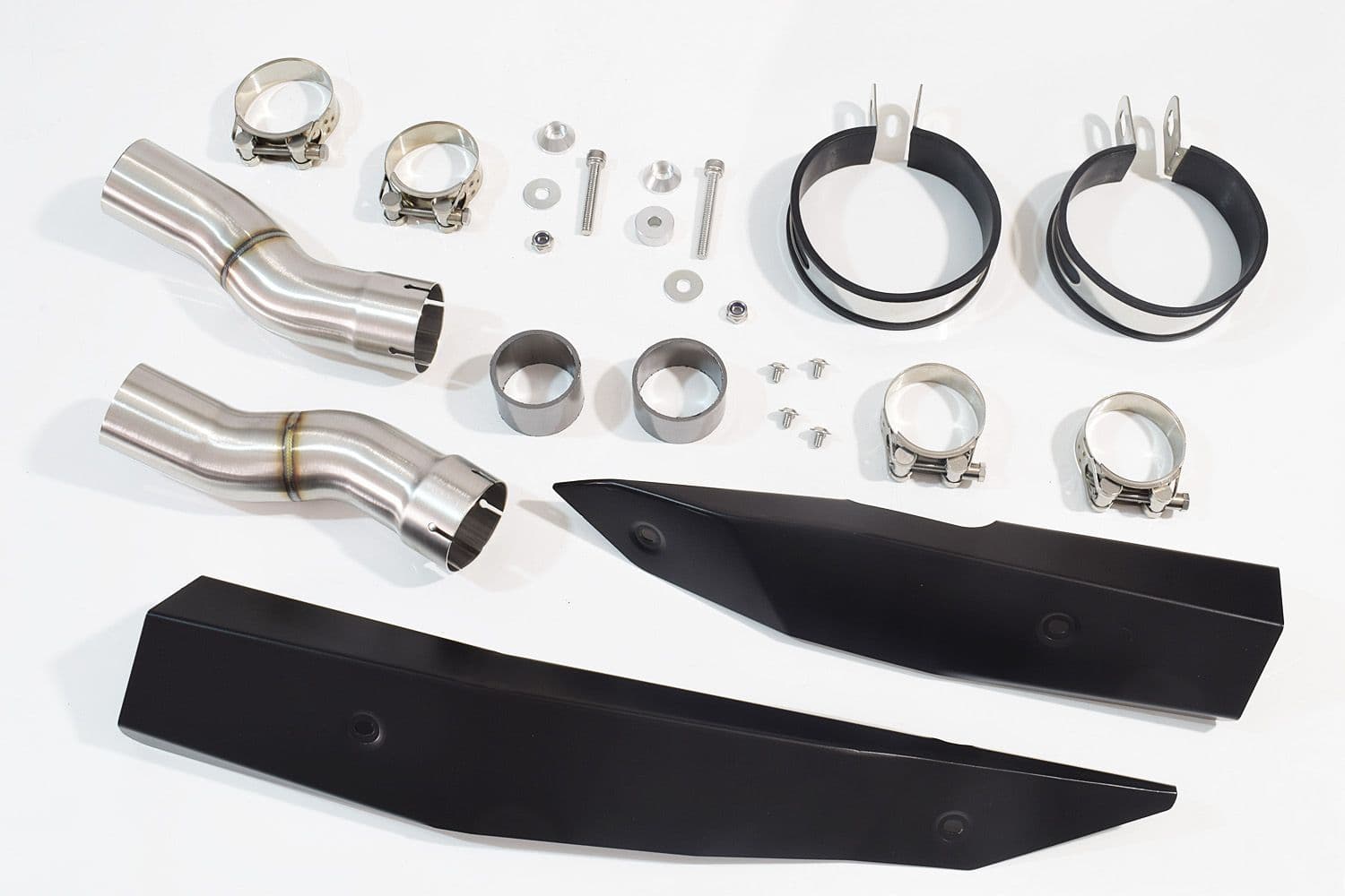 GSX1300R HAYABUSA 2021 - 2025 4-2 Link Pipes 200mm Round Carbon Silencers