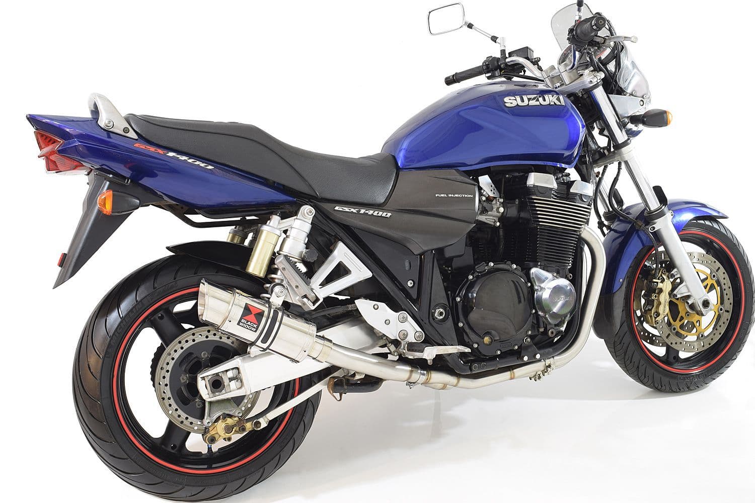 GSX1400 4-1 Full Exhaust System 200mm Round Stainless Silencer