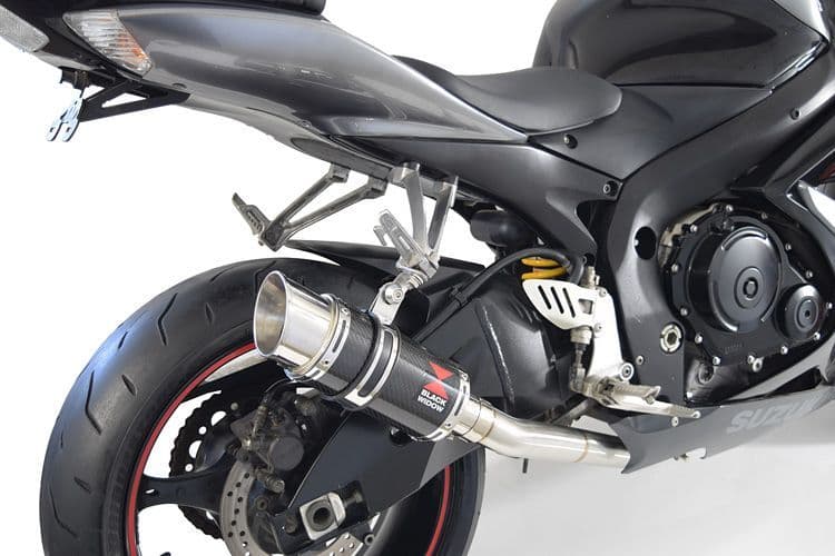 GSXR 600 K6 K7 2006 2007 De Cat Exhaust SIlencer 200mm Round Carbon