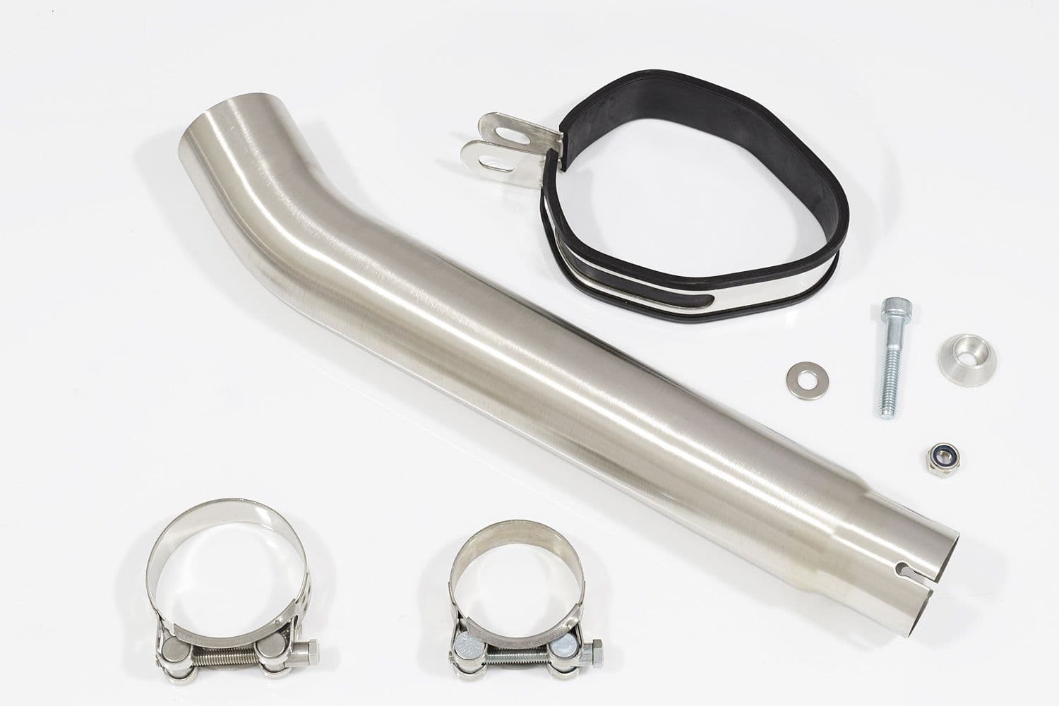 GSXR 750 K8 K9 L0 08 09 10 Exhaust Silencer Kit 300mm Tri Oval Stainless Carbon Tip