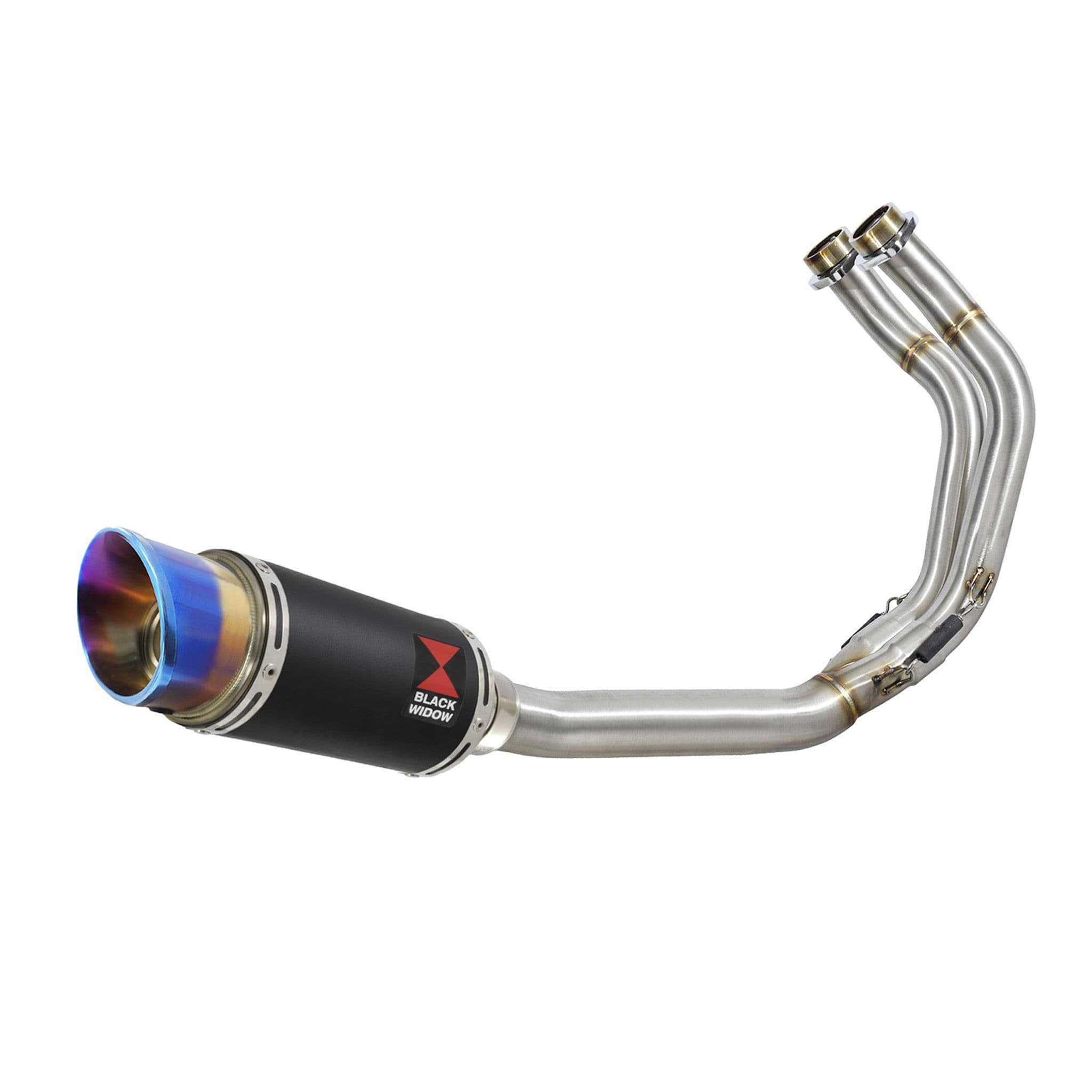 KLE 650 VERSYS 2022 - 2025 De Cat Full Exhaust System 200 mm Round Blue ...