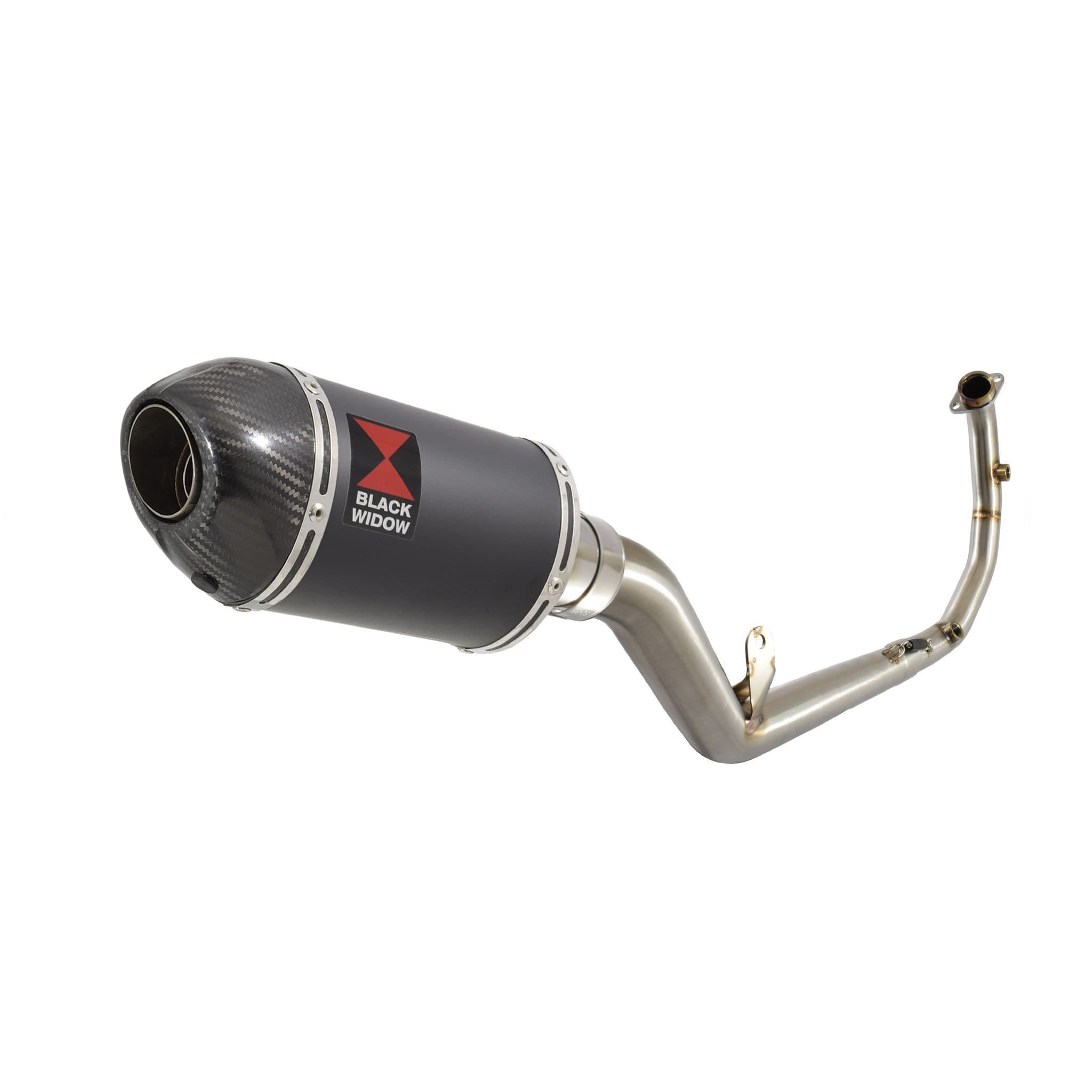 KTM 125 Duke 2024 - 2026 Exhaust System 200 mm Oval Black Stainless ...