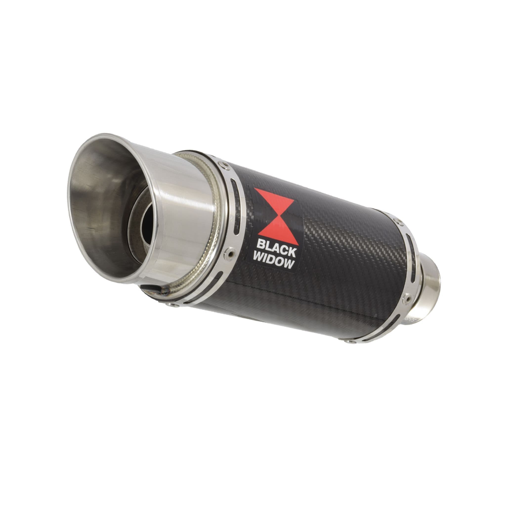 KTM 125 Duke 2024 - 2026 Exhaust System 200 mm Round Carbon Silencer