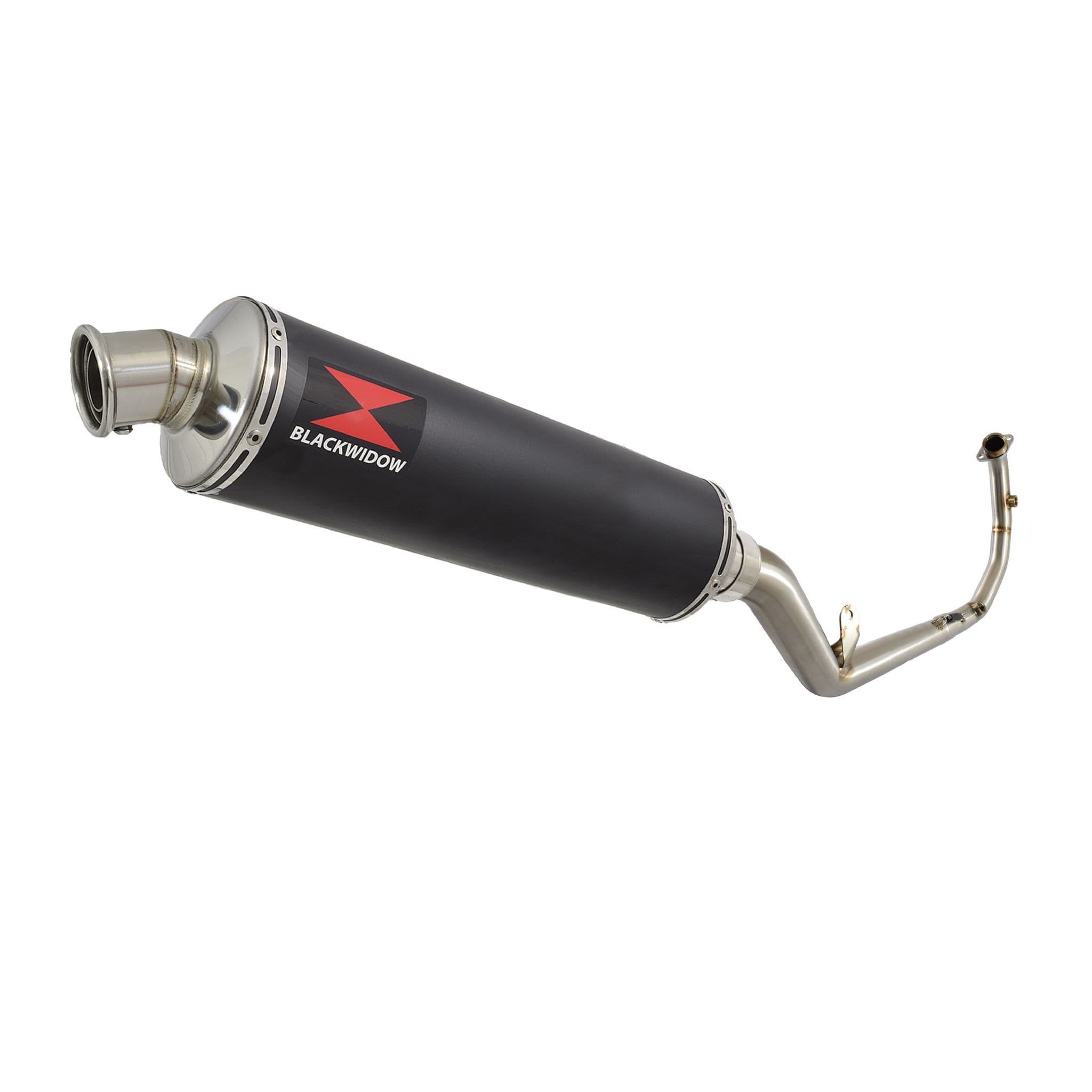 KTM 125 Duke 2024 - 2026 Exhaust System 400 mm Round Stainless Black ...