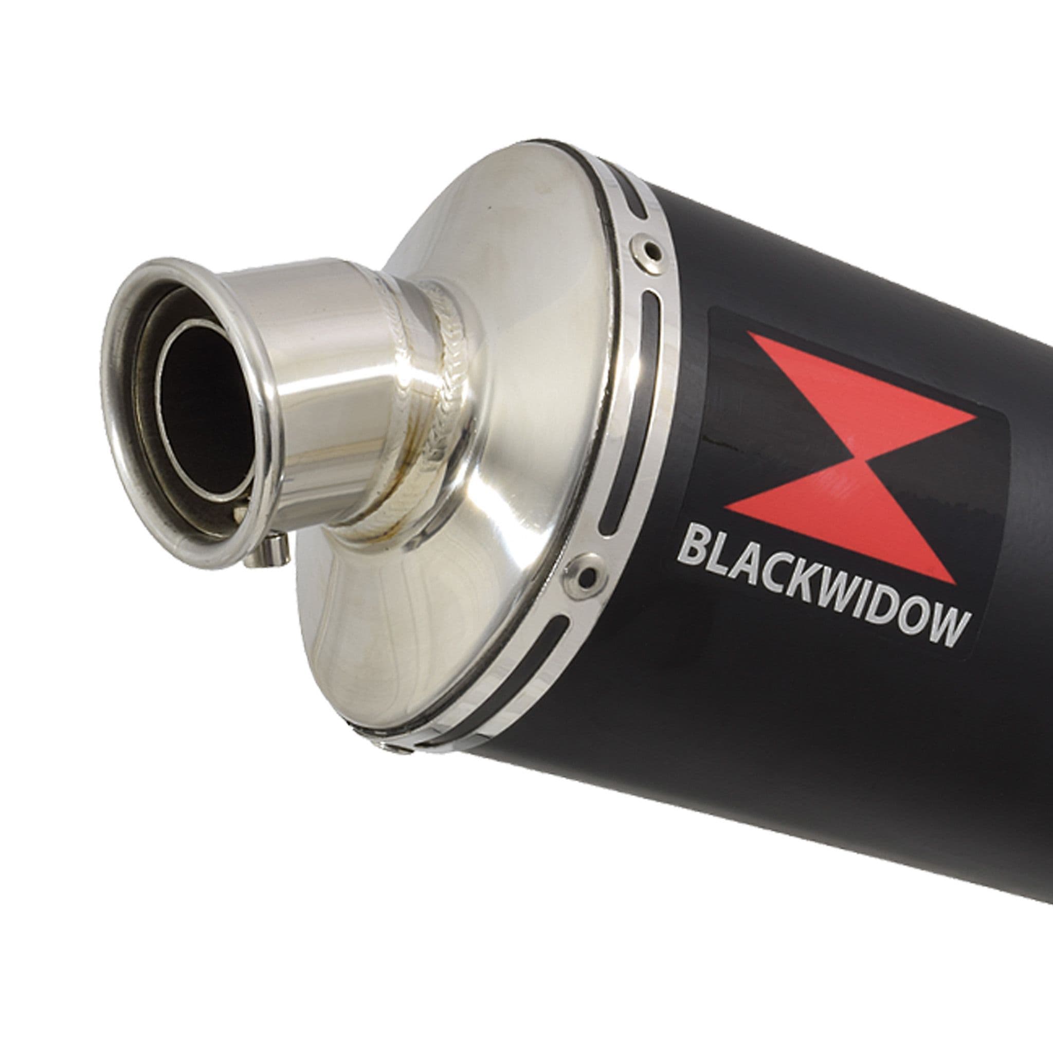 KTM 125 Duke 2024 - 2026 Exhaust System 400 mm Round Stainless Black ...