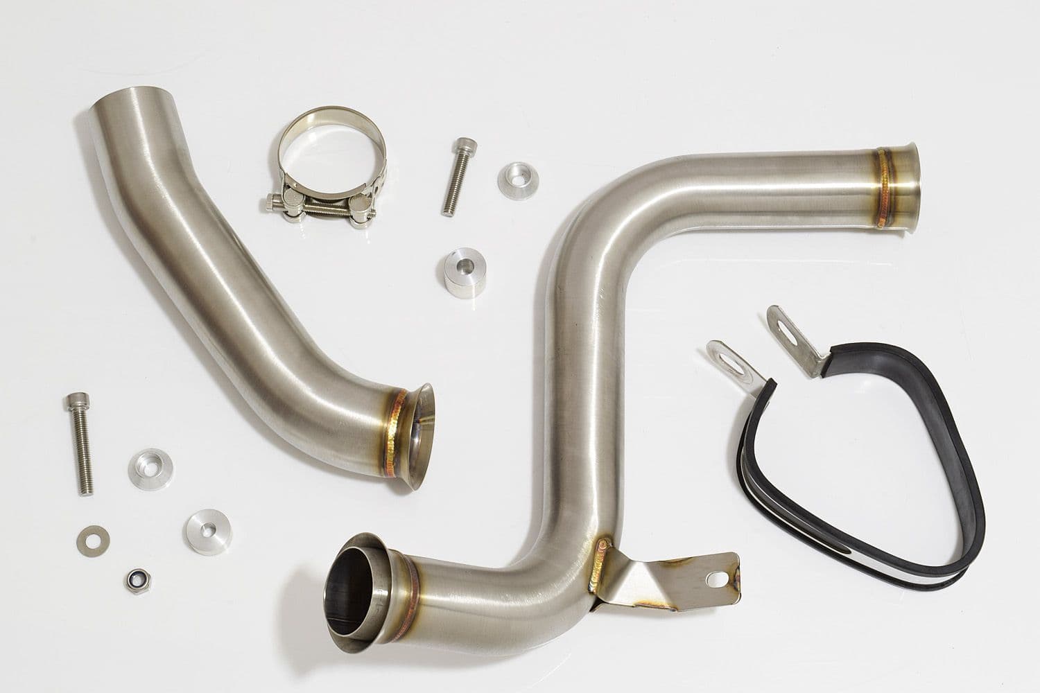 KTM 390 Duke 2017-2020 De Cat Eliminator Pipe 350mm Tri Oval Stainless ...