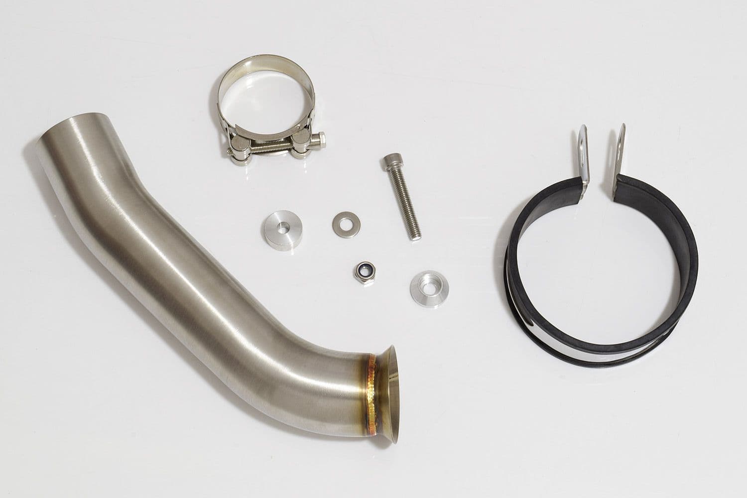 KTM 390 Duke 2017-2020 Link Pipe 360mm GP Round Stainless Silencer
