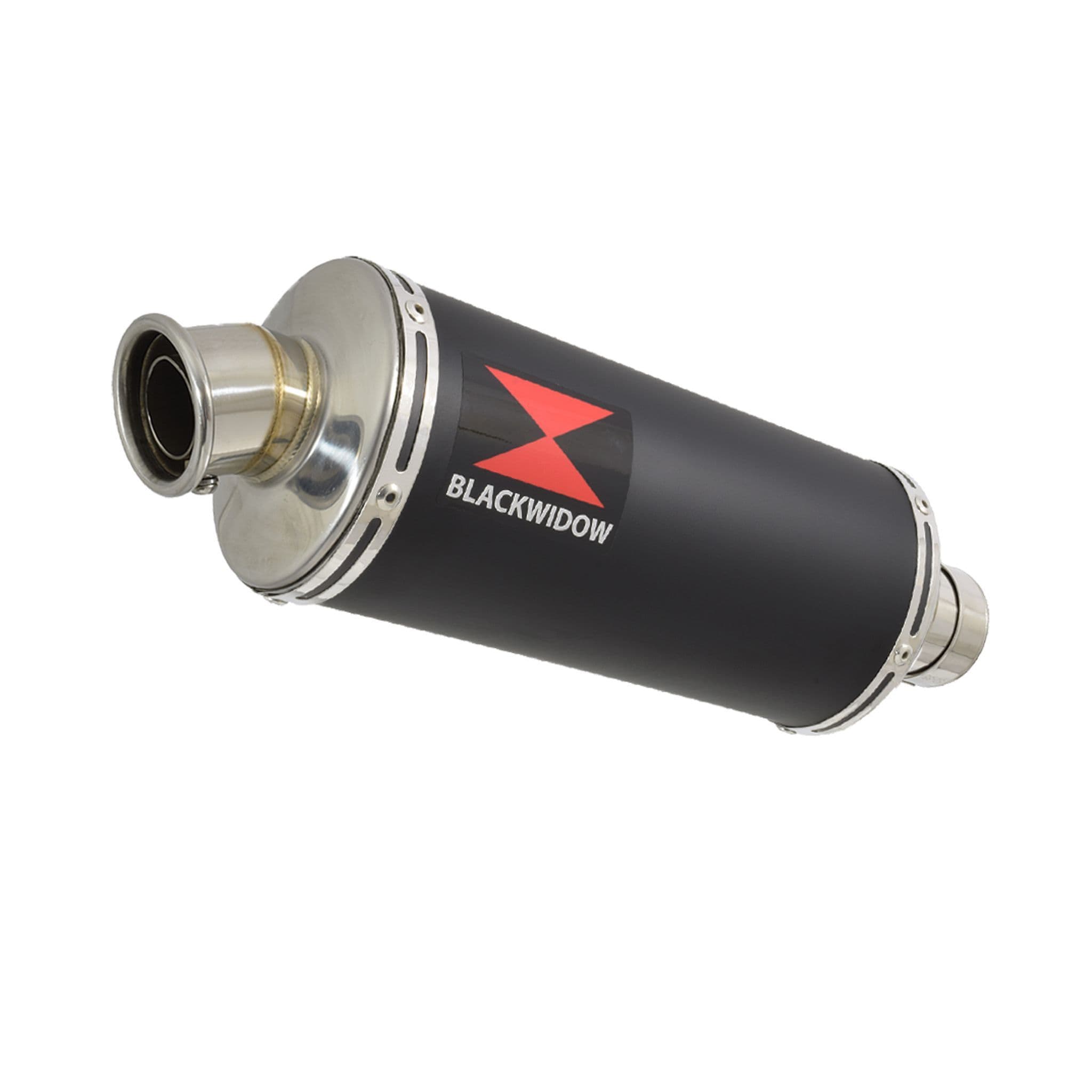 KTM 390 Duke 2024 - 2026 Exhaust System 300mm Black Oval Stainless Silencer