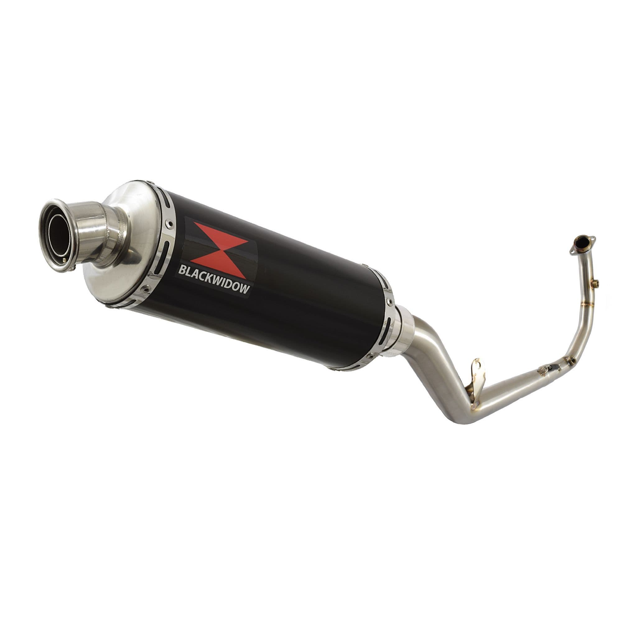 KTM 390 Duke 2024 - 2026 Exhaust System 300mm Black Round Stainless ...