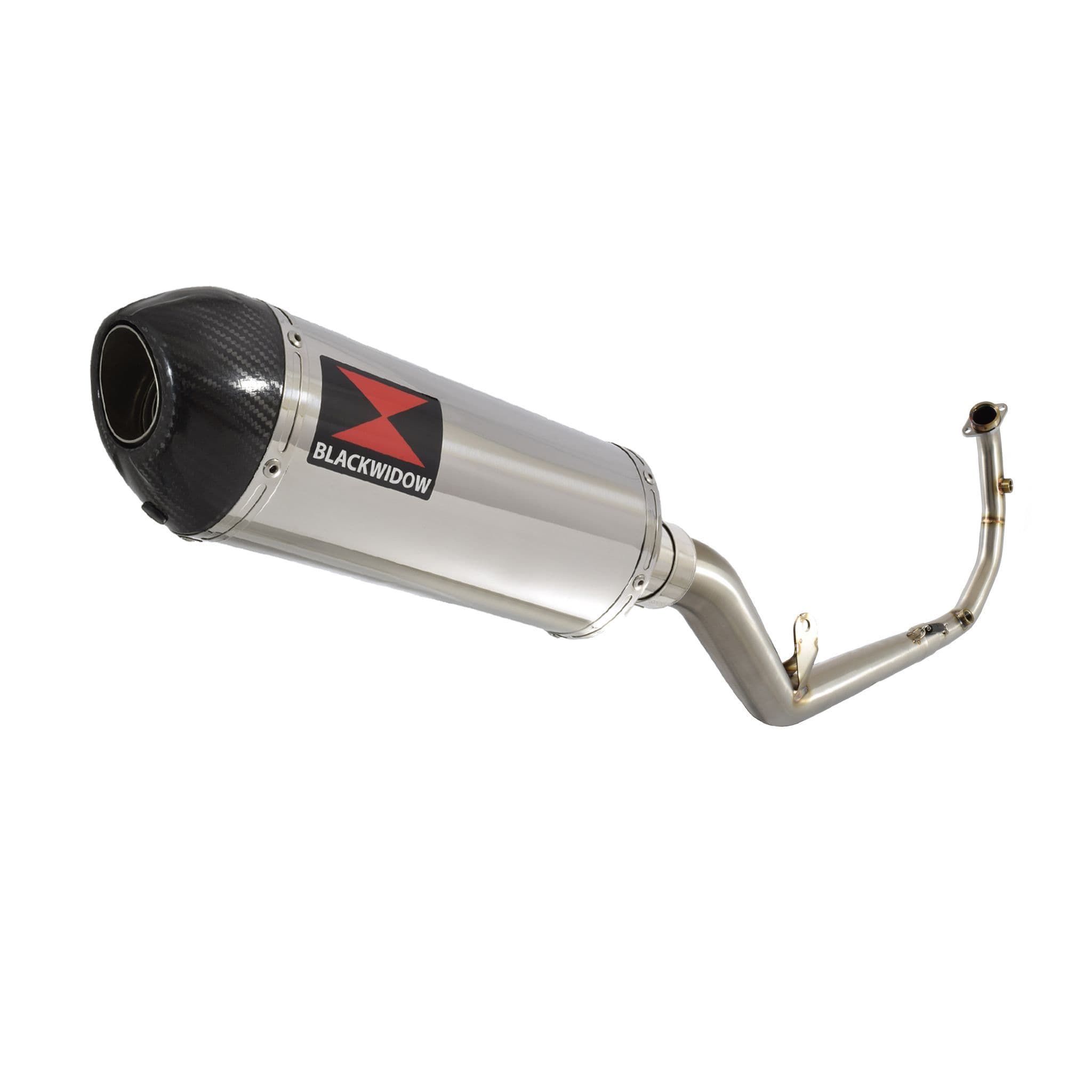 KTM 390 Duke 2024 - 2026 Exhaust System 300mm Oval Stainless Carbon Tip ...