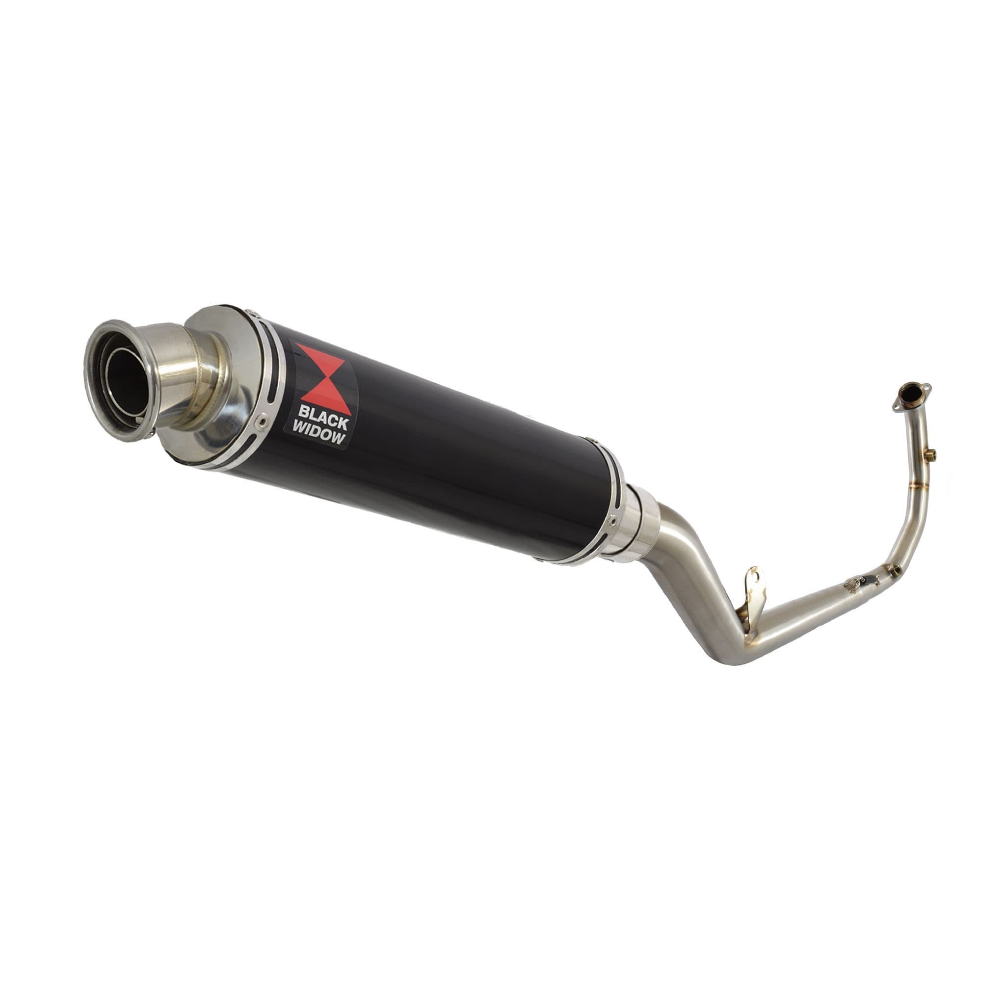 KTM 390 Duke 2024 - 2026 Exhaust System 350mm Black Round Stainless ...