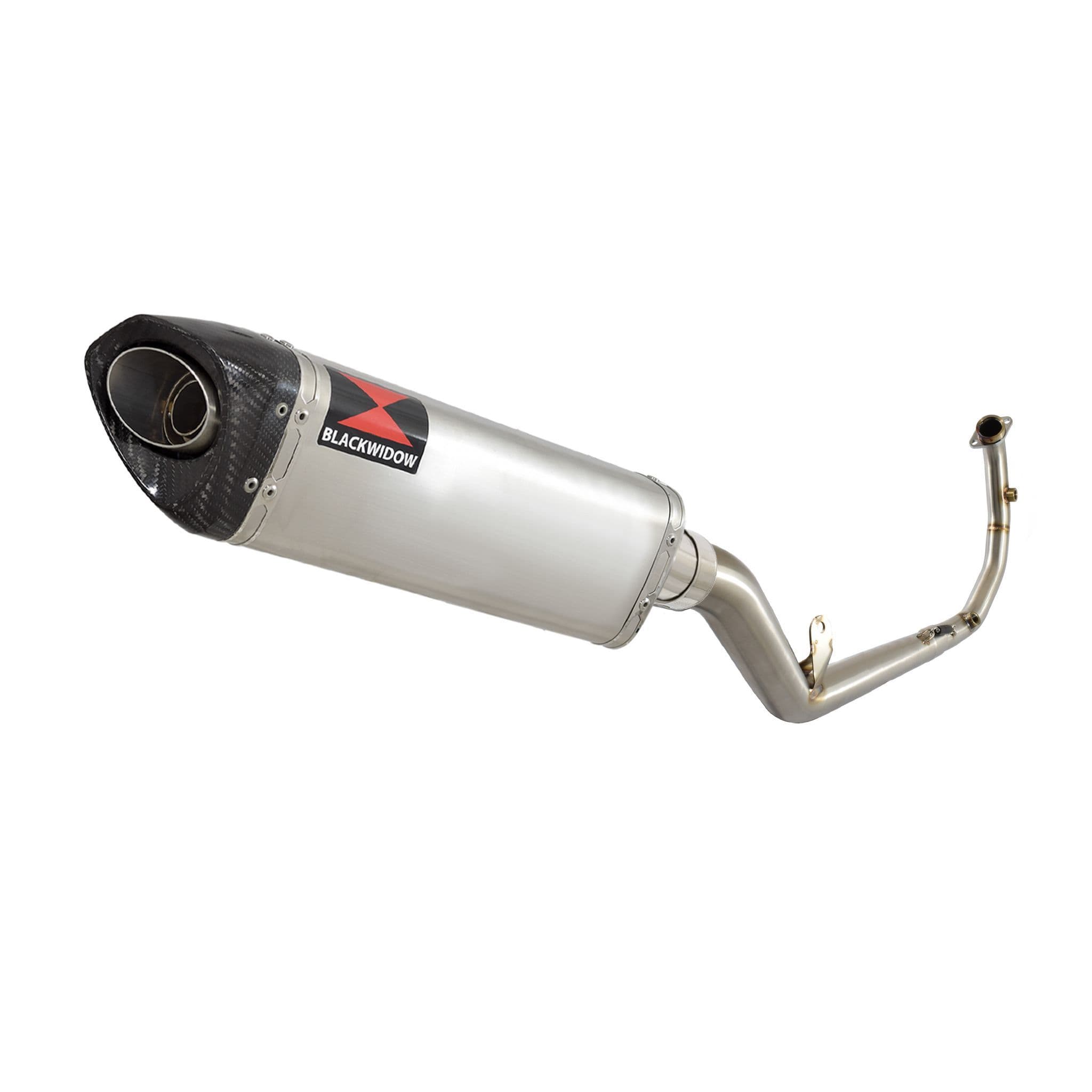 KTM 390 Duke 2024 - 2026 Exhaust System 350mm Tri Oval Stainless Carbon ...