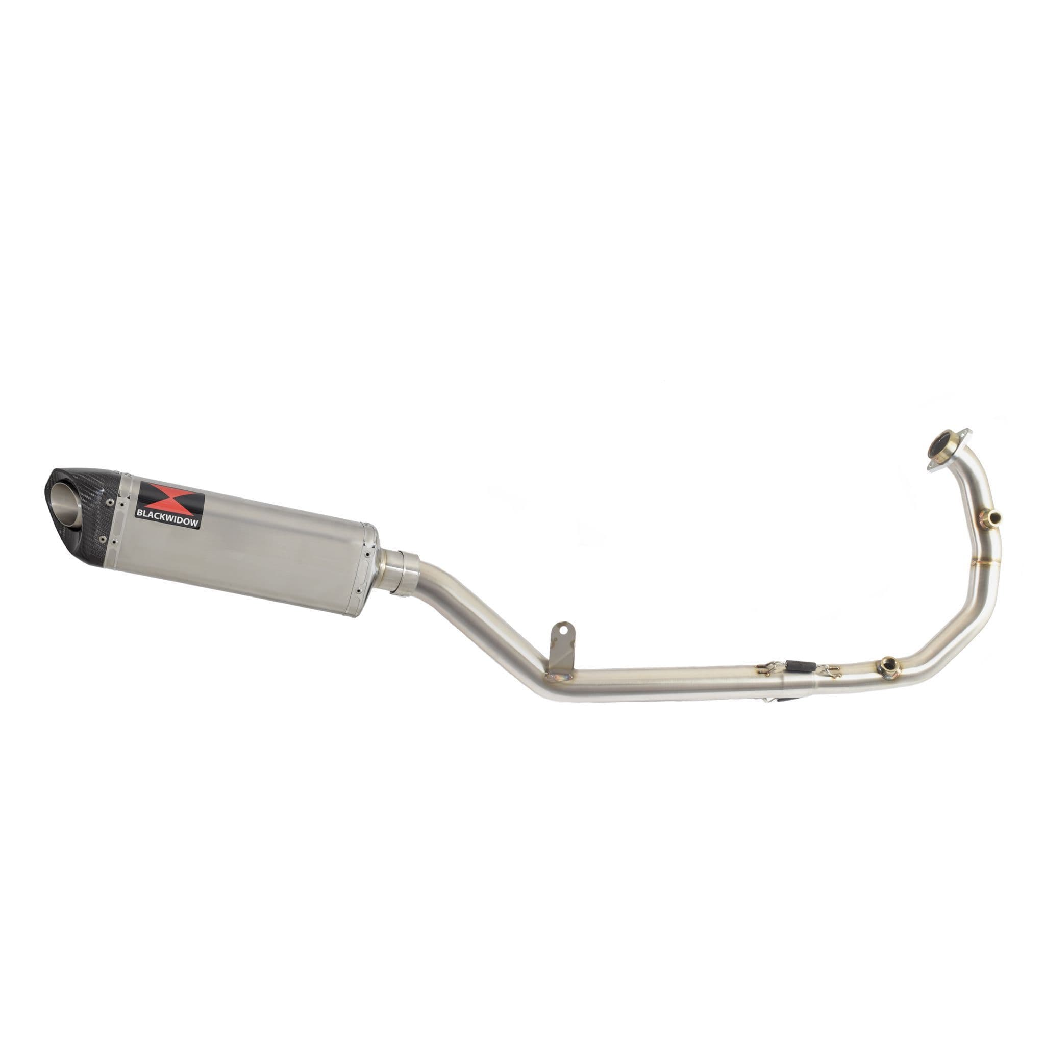 KTM 390 Duke 2024 - 2026 Exhaust System 350mm Tri Oval Stainless Carbon ...
