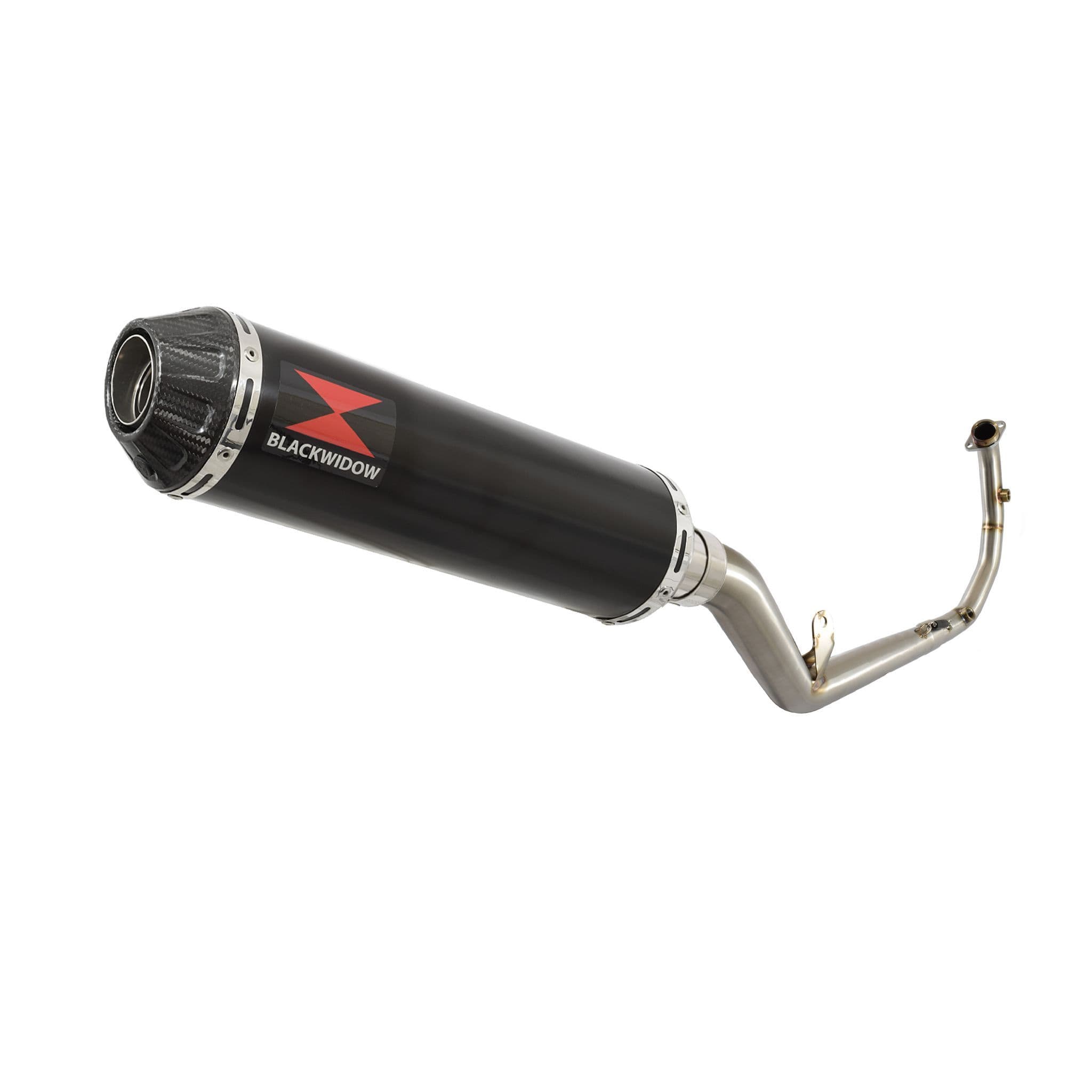 KTM 390 Duke 2024 - 2026 Exhaust System 370mm Black Oval Stainless ...