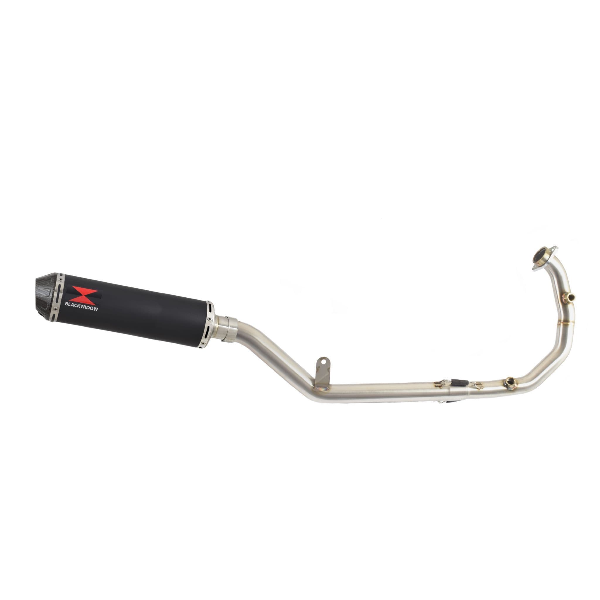 KTM 390 Duke 2024 - 2026 Exhaust System 370mm Black Oval Stainless ...