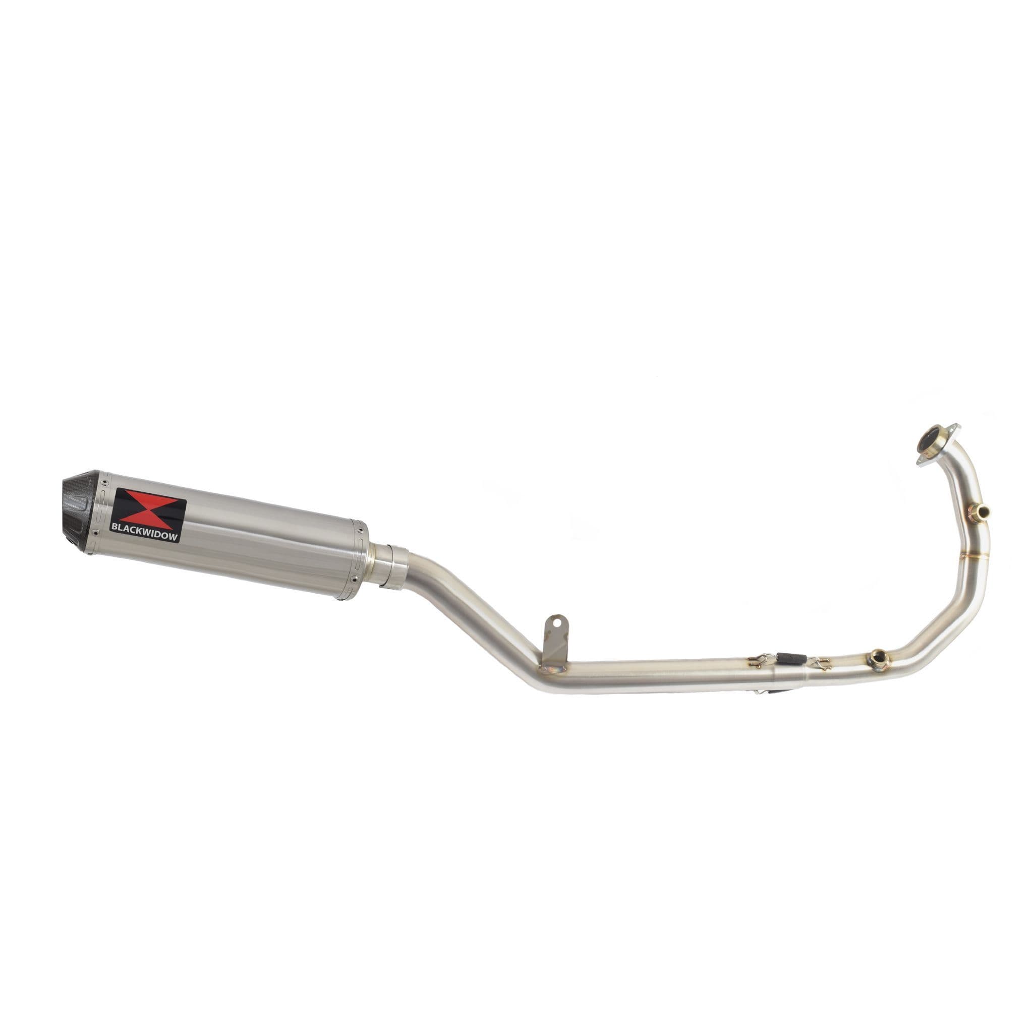 KTM 390 Duke 2024 - 2026 Exhaust System 370mm Round Stainless Carbon ...