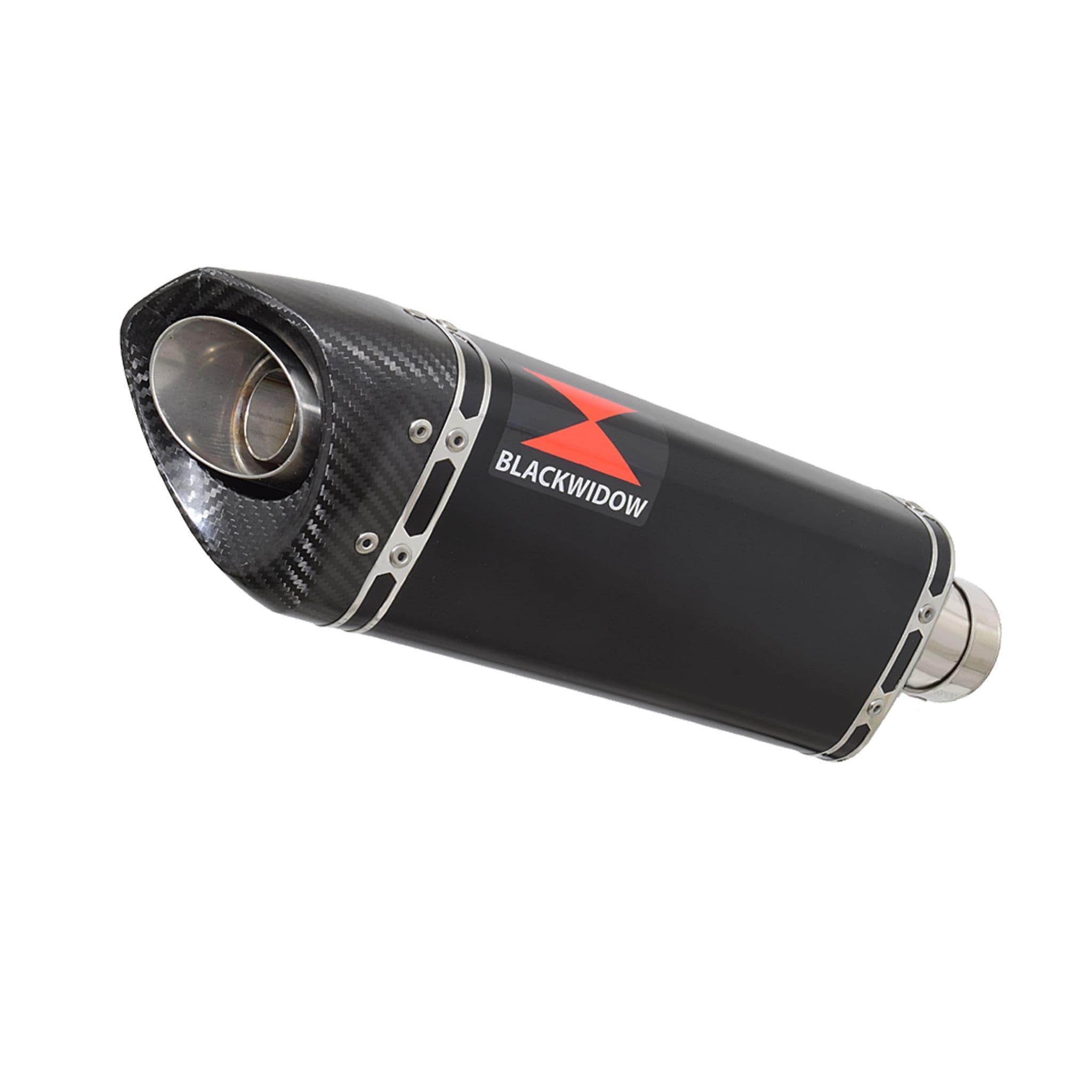 KTM 390 Duke 2024 - 2026 Exhaust System Black Tri Oval Stainless Carbon ...