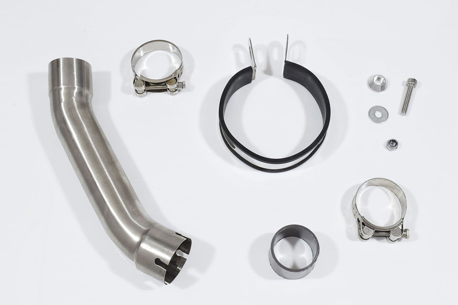 KTM RC 125 Duke 2021-2023 Link Pipe 360mm GP Round Stainless Silencer