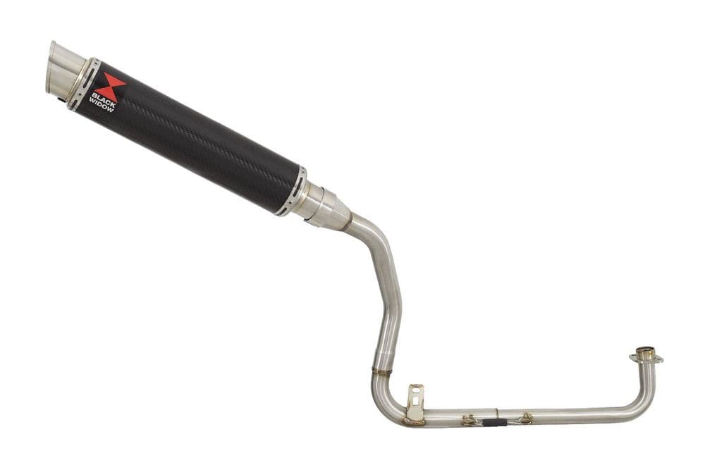 MSX 125 GROM 13-15 High Level Exhaust System 350mm GP Round Carbon Silencer
