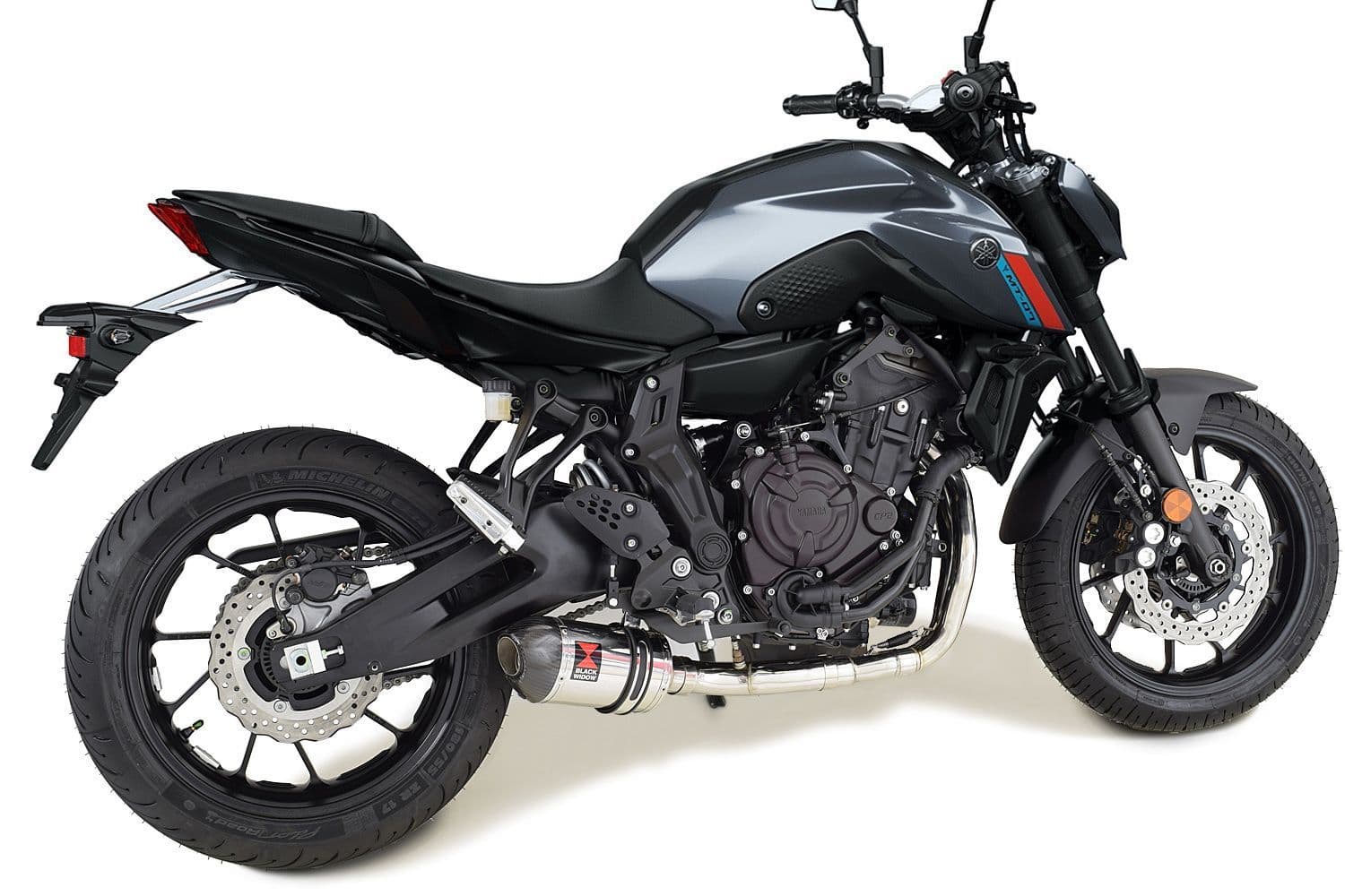 MT07 2014-2020 MT-07 De-cat Exhaust System with 200mm Oval Stainless ...