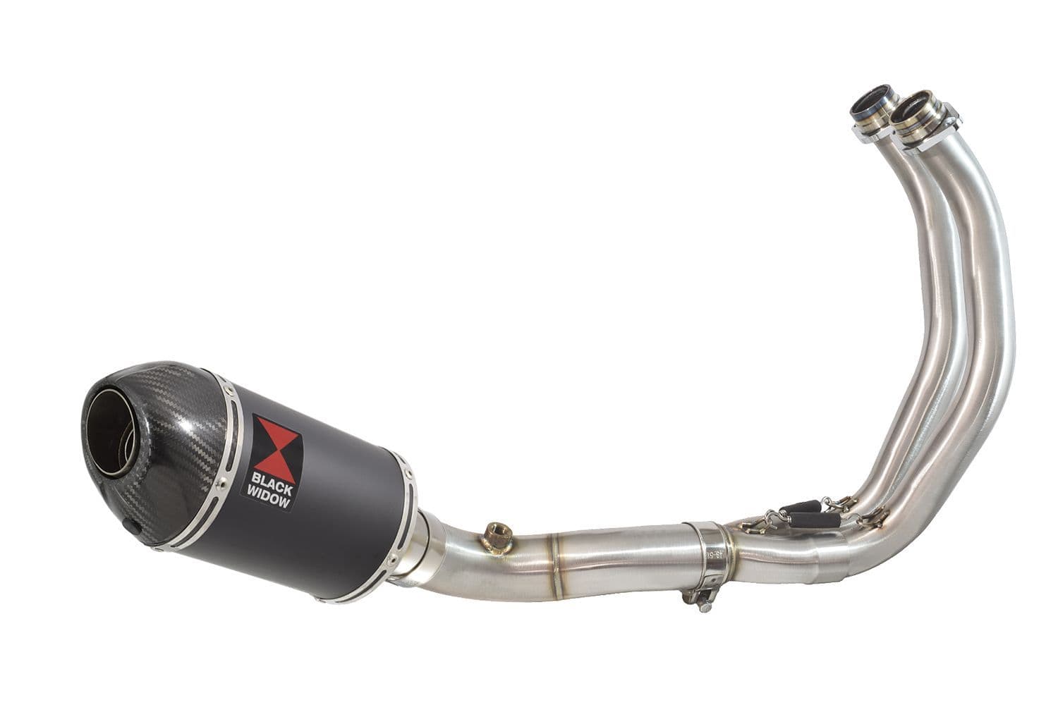 MT07 2021 - 2024 MT-07 De - Cat Exhaust System with 200mm Oval Black ...