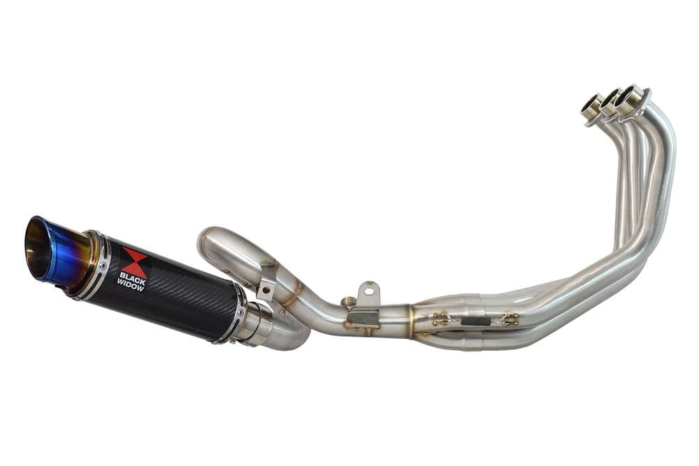 MT09 2021 - 2023 Low Level Exhaust System 230mm GP Round Blue Tip ...