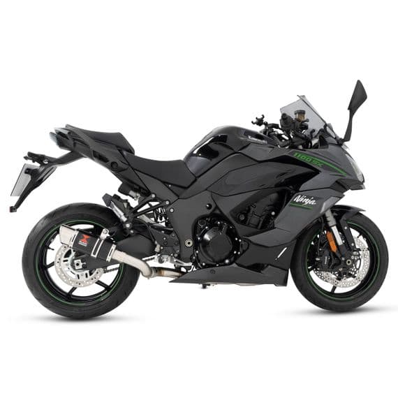 Ninja 1100 SX SE 2025-2026 Race De-cat Exhaust System 200 mm Round GP ...
