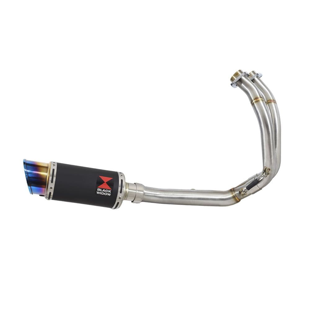 Ninja 650 2025 De Cat Exhaust System 200mm Round GP Black Stainless ...