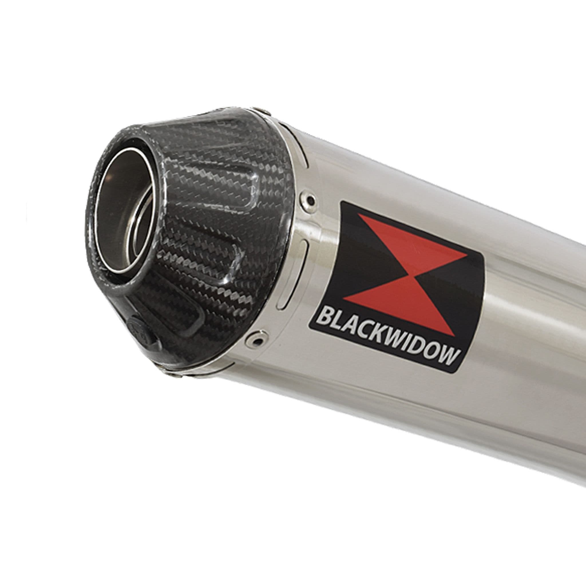 NX 500 2024 - 2026 Exhaust System 370mm Round Stainless Carbon Tip Silencer