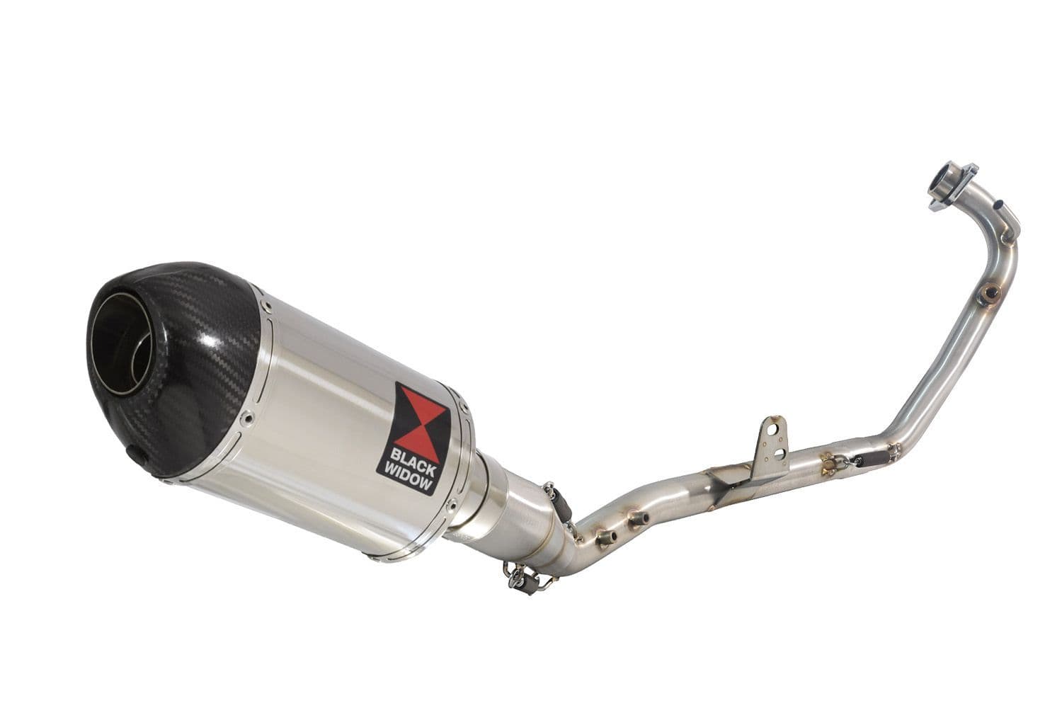 RKF125 2021-2023 Exhaust System 200mm Oval Stainless Carbon Tip Silencer