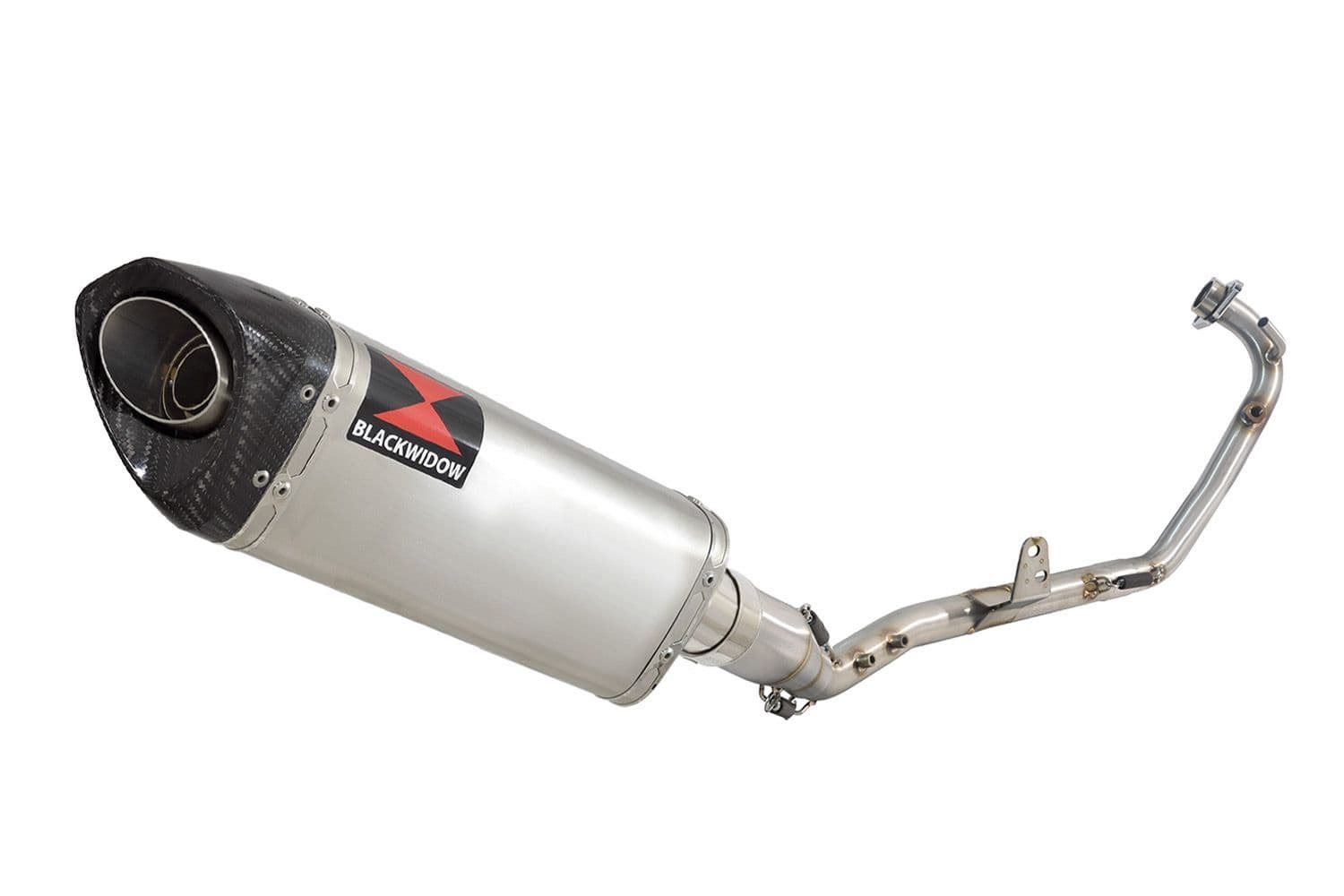 RKF125 2021-2023 Exhaust System 300mm Tri Oval Stainless Carbon Tip ...