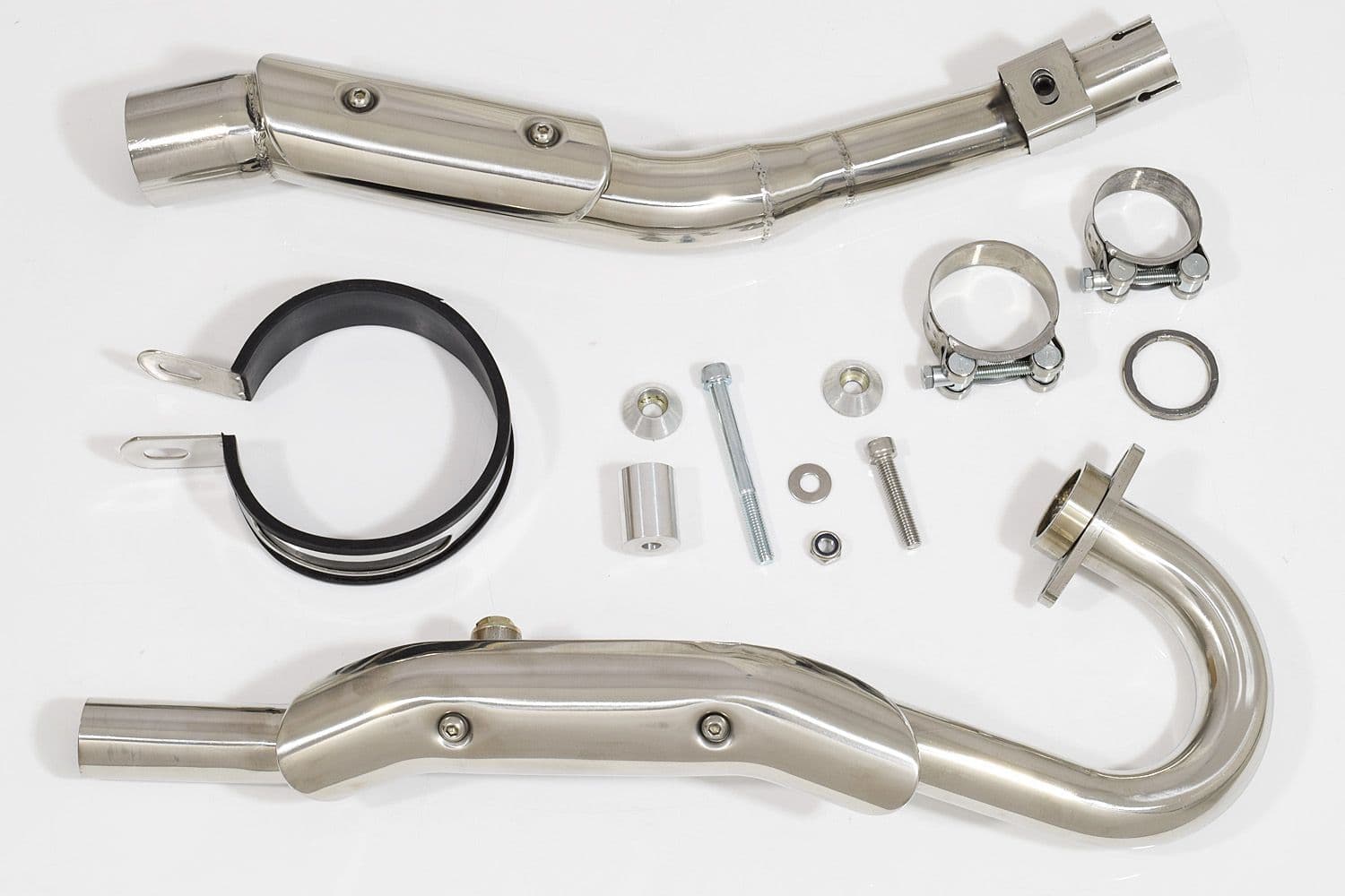 RV 200 VAN VAN Full Exhaust System with 200mm Round Stainless Silencer