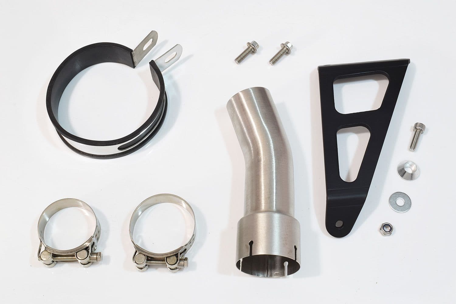 S1000RR 2019 - 2025 Exhaust Link Pipe 200mm Round Carbon Silencer