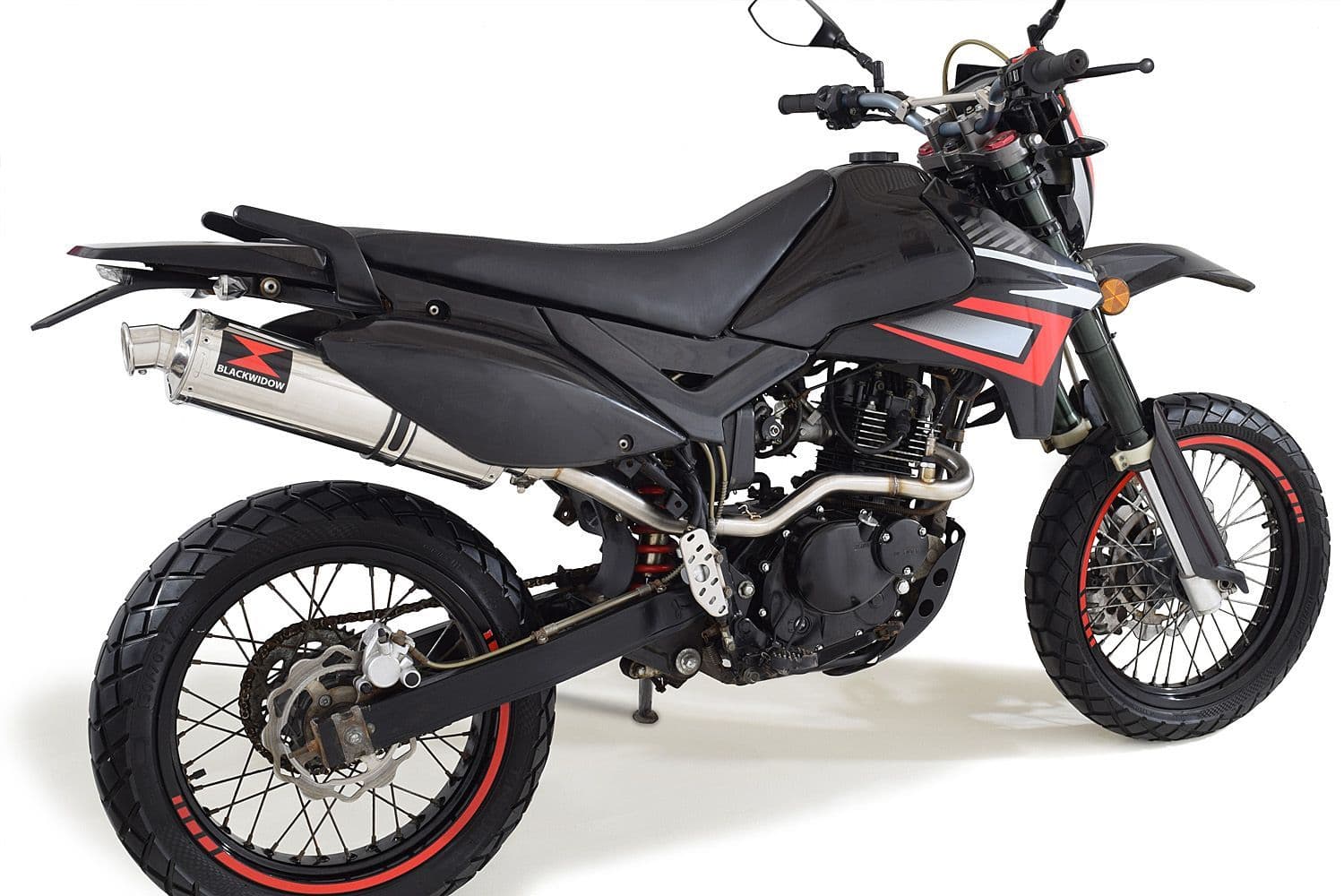 Sinnis Blade 125 2008-2016 Exhaust System 400mm Round Stainless Silencer