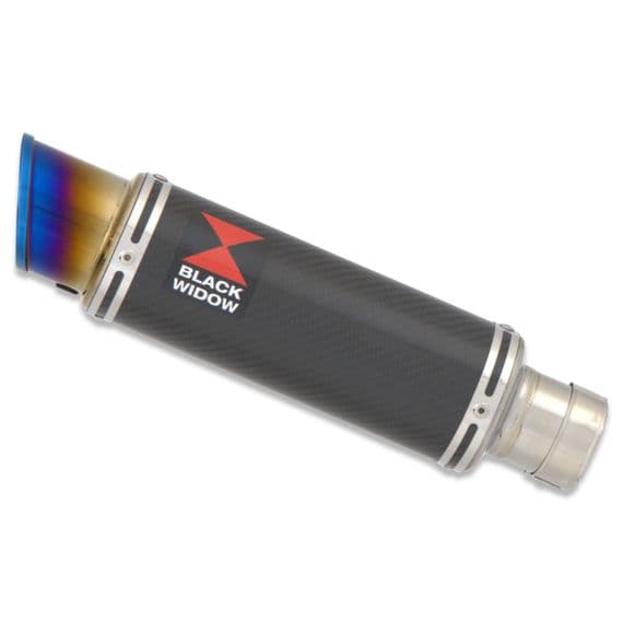 Street Triple 765 S/R/RS 2017-2022 High Level Exhaust Silencer 230 mm Round GP Carbon Blue Tip