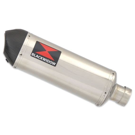 Street Triple 765 S/R/RS 2023-2025 High Level Exhaust System 300 mm Oval Stainless Steel Carbon Tip