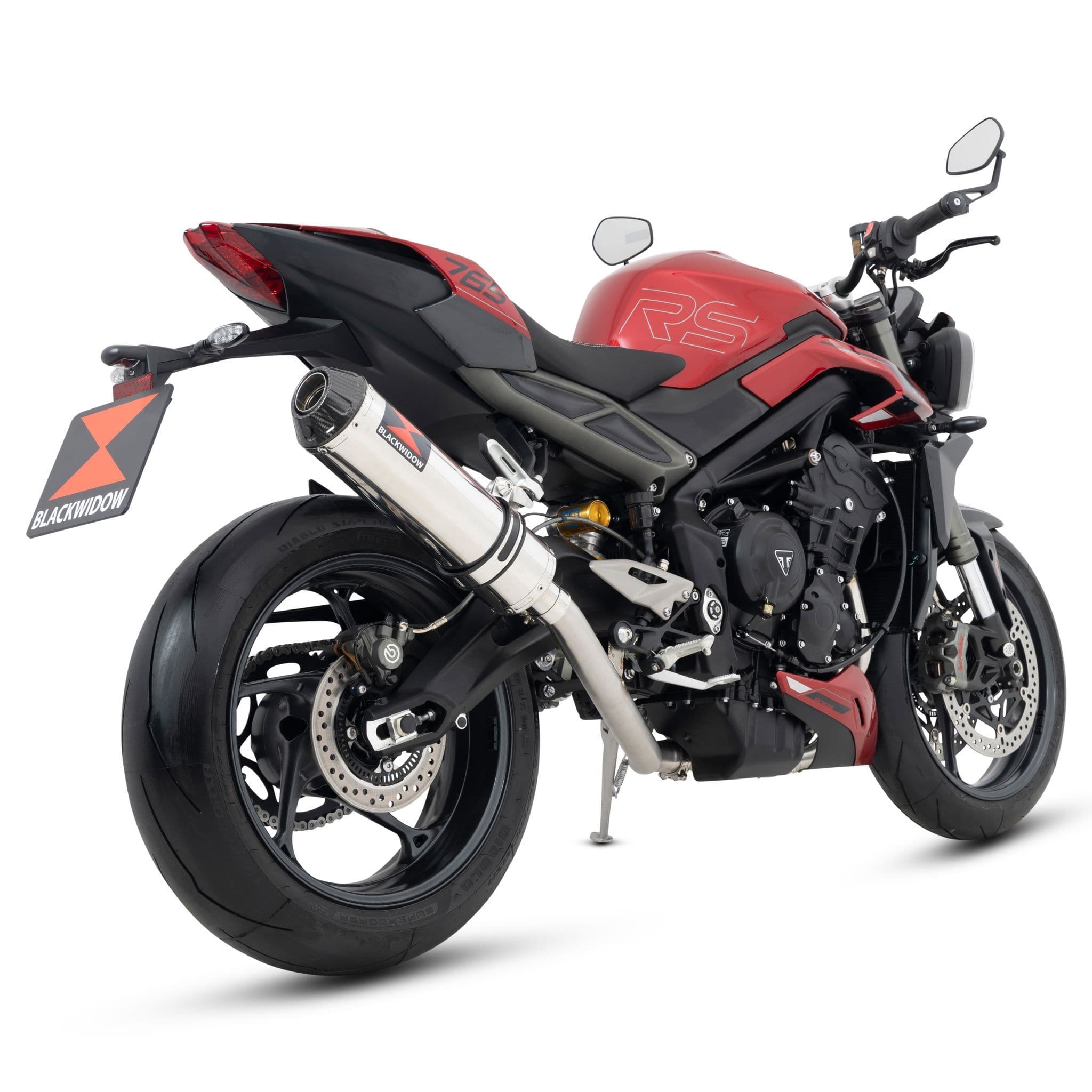 Street Triple 765 S/R/RS 2023-2025 High Level Exhaust System 370 mm ...
