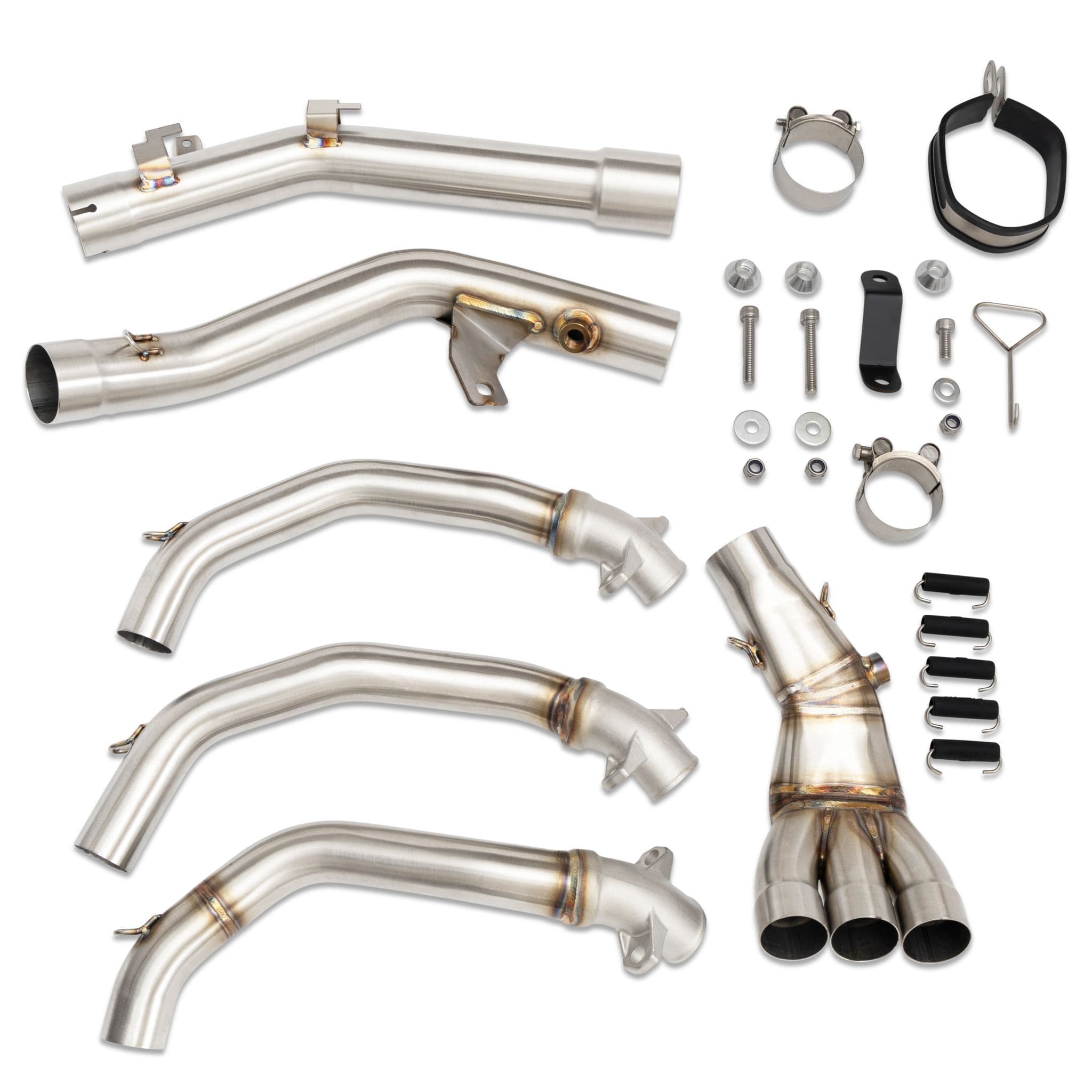Tiger 900 2024 - 2025 Exhaust System 300 mm Hexagonal Stainless Steel ...