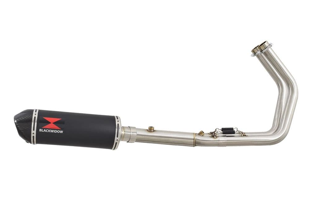 VULCAN S EN650 2024 - 2025 Exhaust System 300mm Oval Black Stainless ...