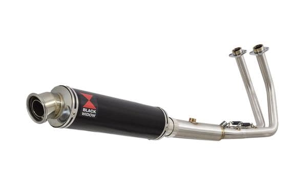 VULCAN S EN650 2024 - 2025 Exhaust System 350mm Round Black Stainless ...